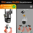 9MP 4K HD IP Camera Three Lens Dual Screen PTZ Camera Auto Tracking ...