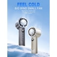 Ice Cooling Handheld Turbo Fan, High Speed Brushless Motor Super Strong ...