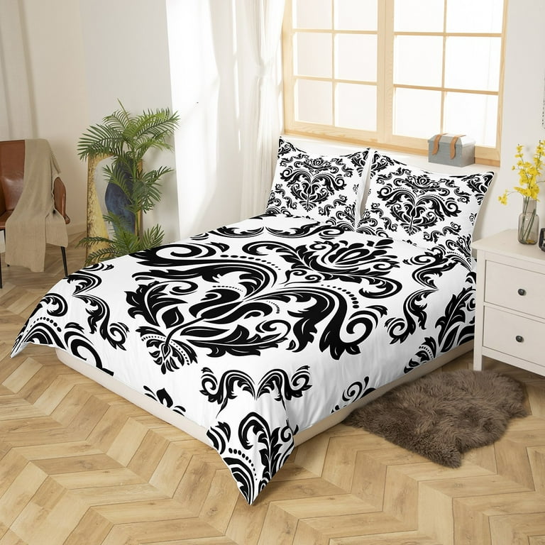 Black And White Damask Bedding Twin