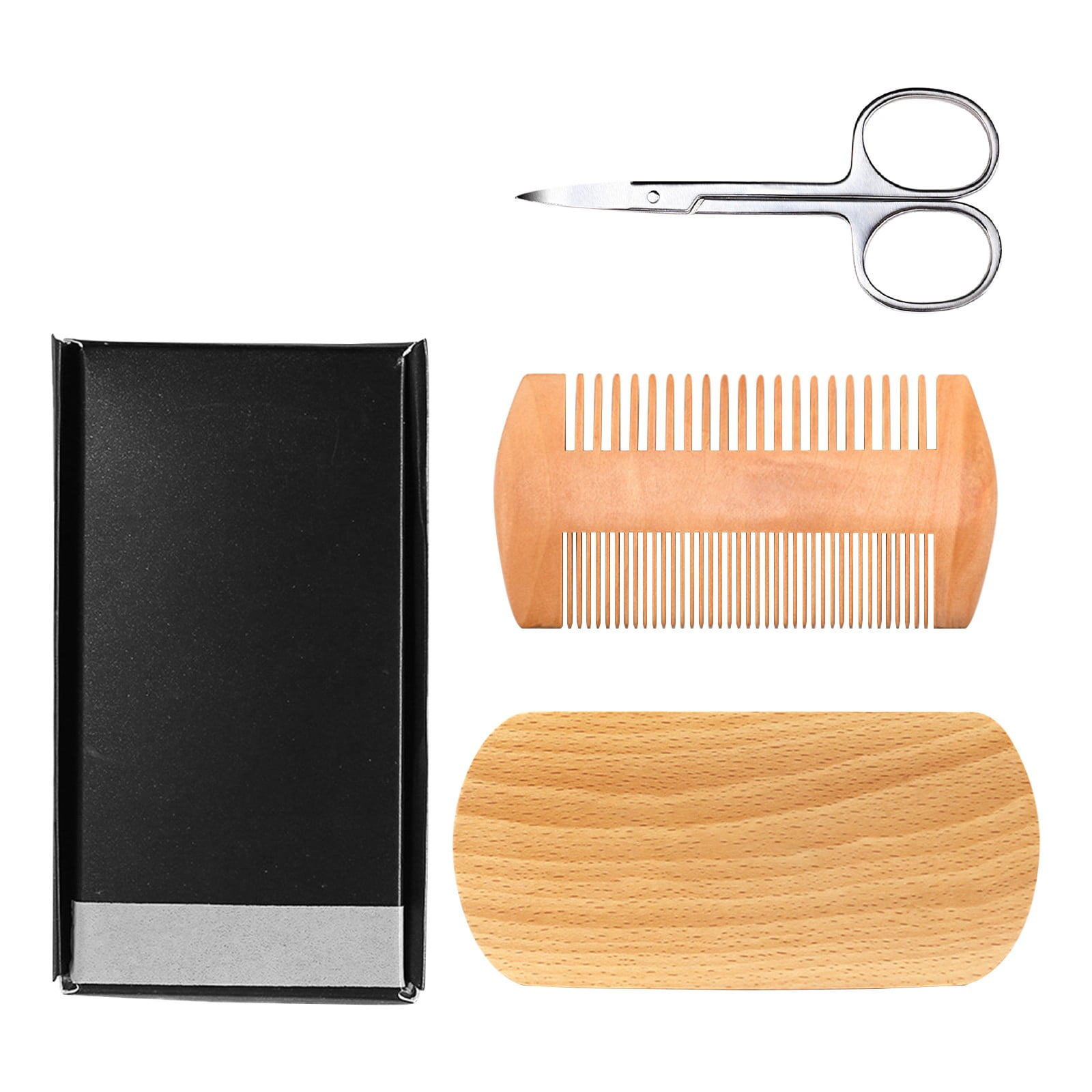 LBECLEY Preppy Skin Care Beard Mustache Scissors and Comb Set Kit for ...