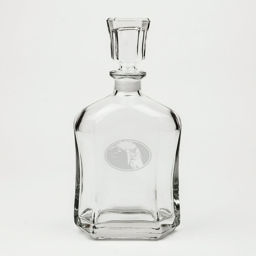 Eagle Oval Deep Etched Crystal Whiskey Decanter - Walmart.com - Walmart.com