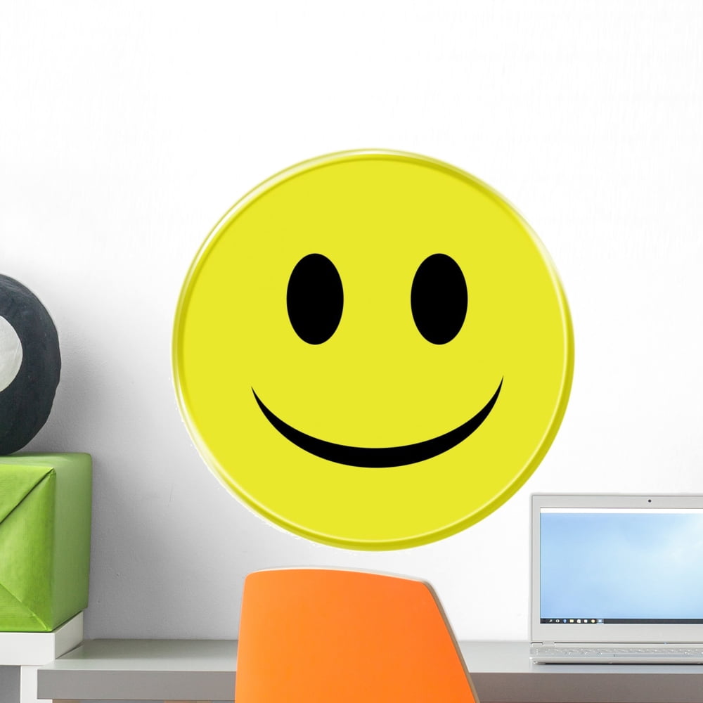 Lucky Smiley Wall Mural Decal by Wallmonkeys Vinyl Peel and Stick ...