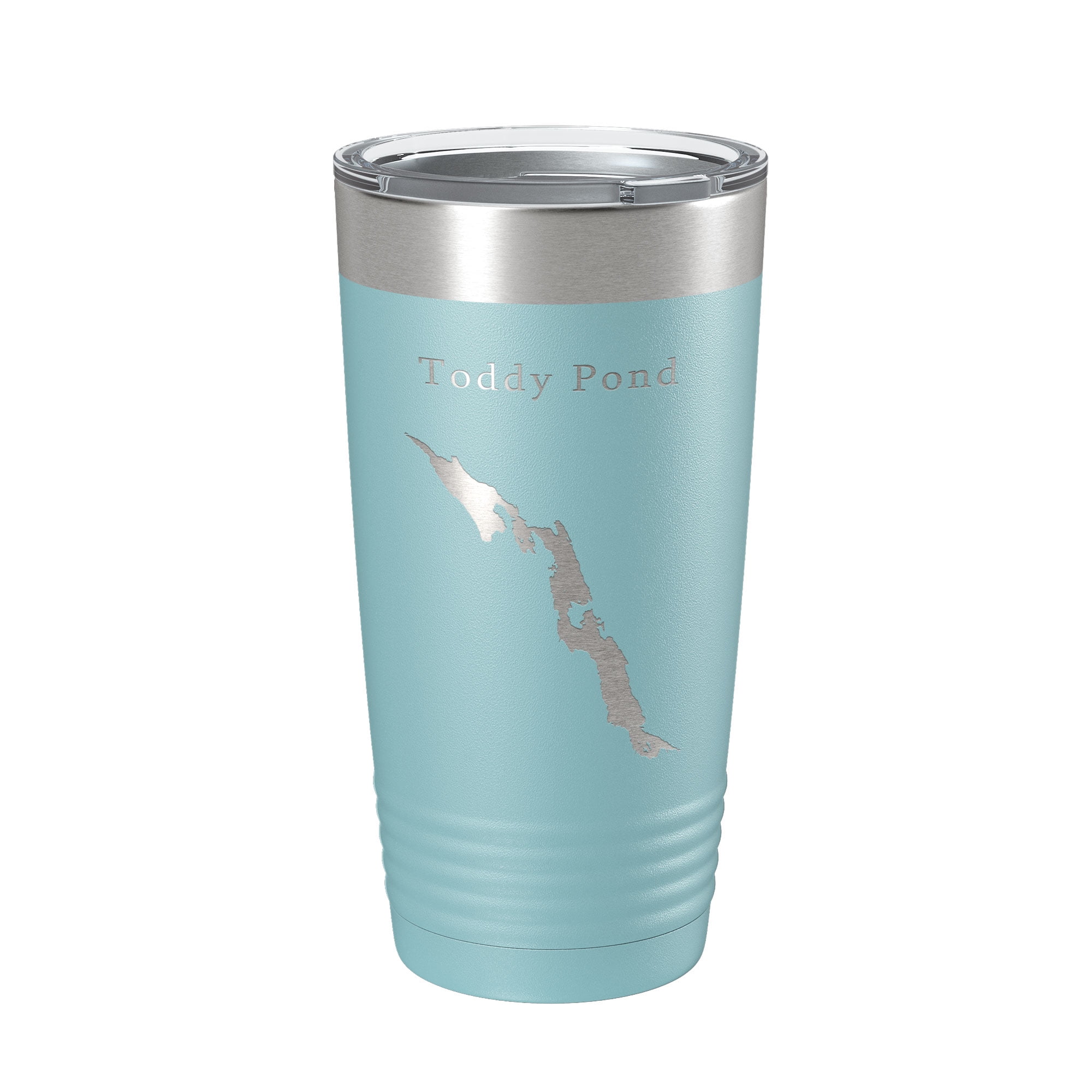 Toddy Pond Tumbler Lake Map Travel Mug Insulated Laser Engraved Coffee ...