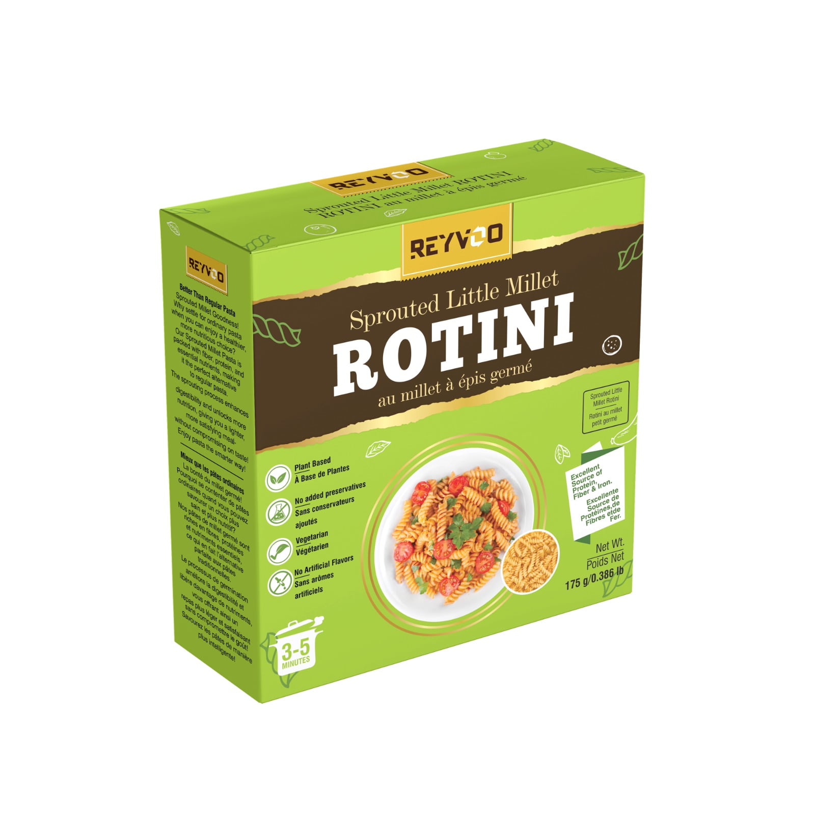 Click here for Reyvoo Rotini Pasta (5 Packs) - Little Millet Roti... prices