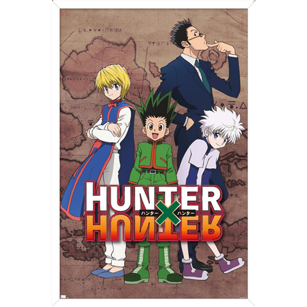 Hunter X Hunter - Map Wall Poster, 22.375" x 34", Framed - Walmart.com