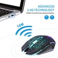Uciefy Wireless LED Gaming Mouse 2.4G Optical Rechargeable Silent Mice ...