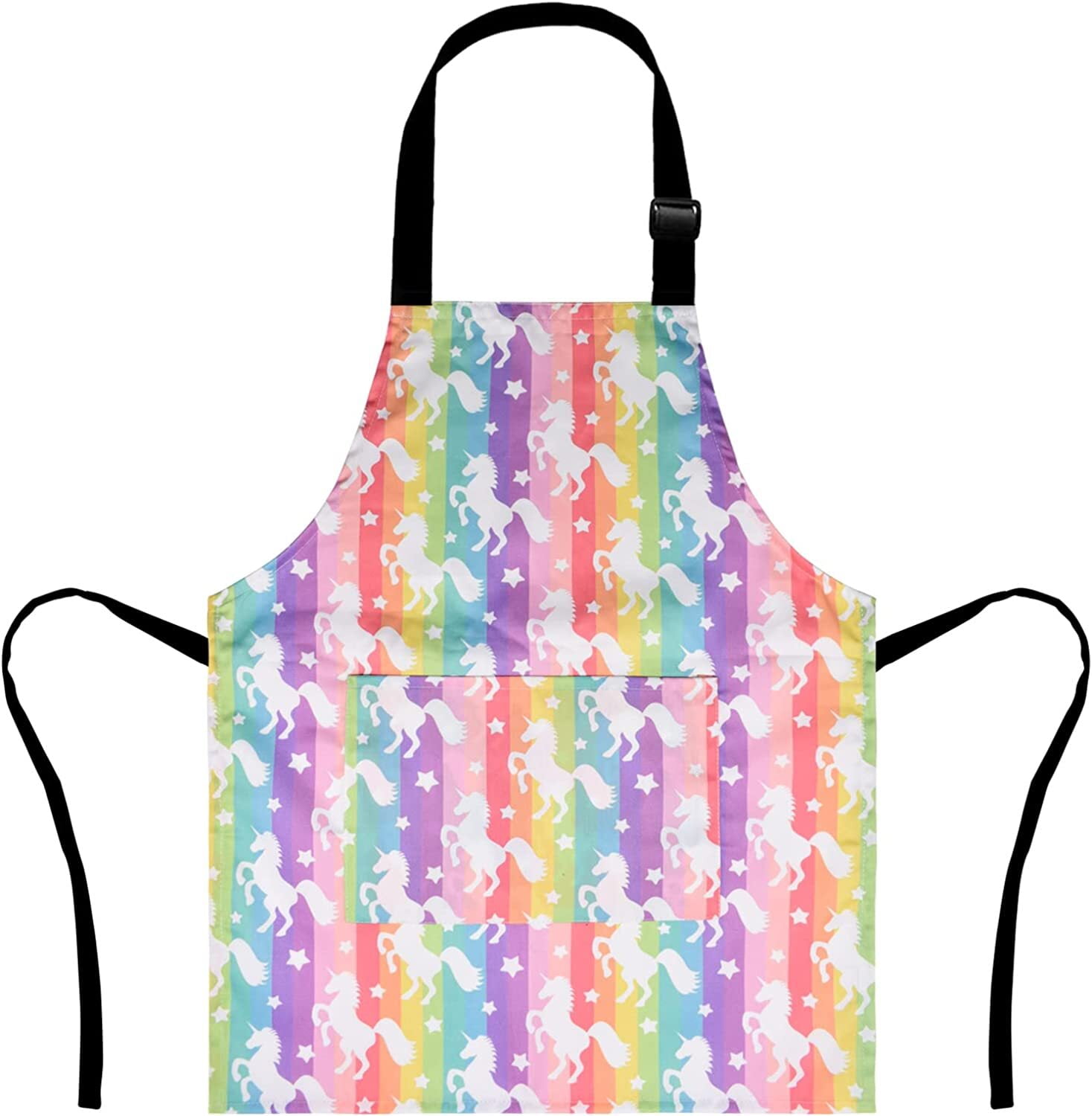Kids Boys Dinosaur Apron with Pocket, Girls Unicorn Aprons for Cooking ...