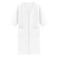 Fesfesfes Women Long Sleeve Knee Length Robe Soft Bathrobe Cozy ...