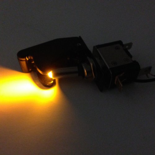 ILLUMINATED TOGGLE SWITCH ON/OFF 25 AMP 12VDC COLOR WITH POSITION COVER ...