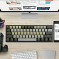 GJX Mechanical Keyboard Adjustable Tilt 60% Keyboard Anti-Ghosting ...