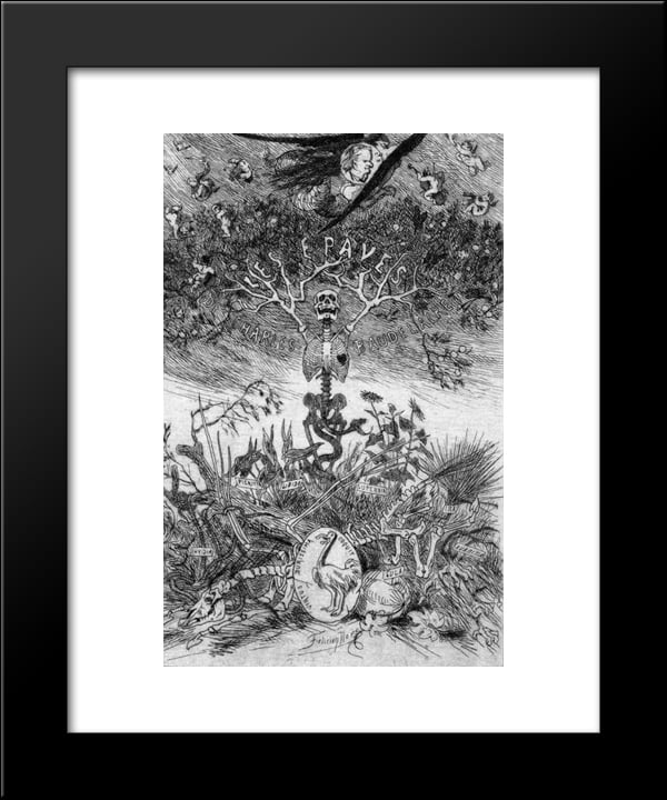 Illustration for 'Les Epaves' by Charles Baudelaire 20x24 Framed Art ...