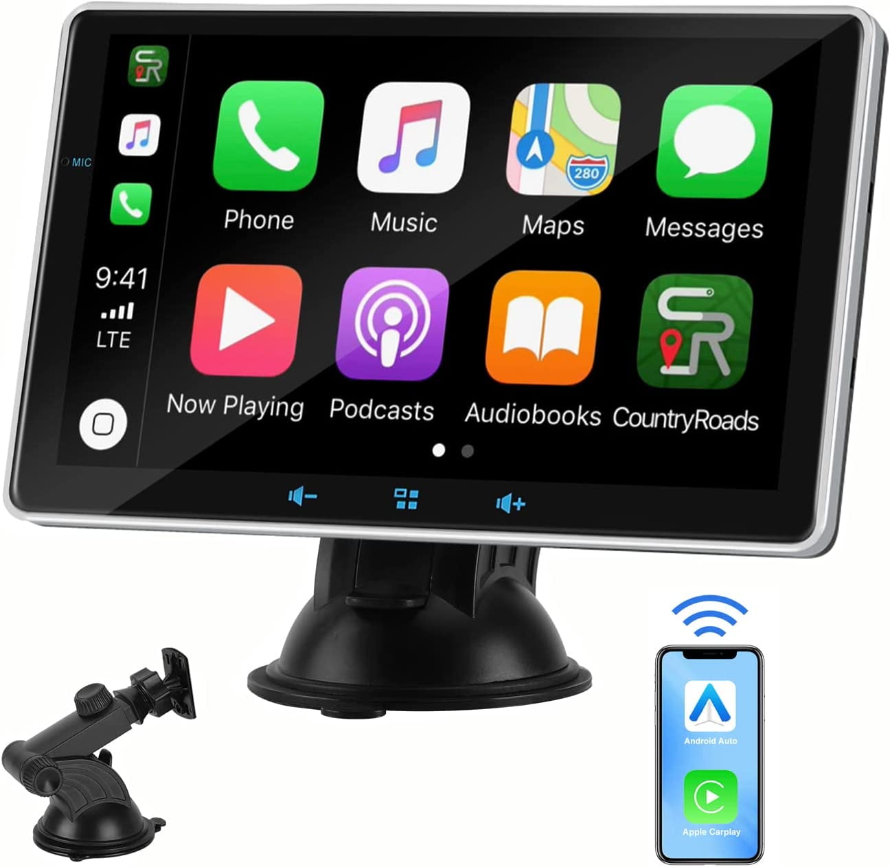 Polarlander Newest Stereo Car Radio 7 Inch IPS Touch Screen Multimedia Player for Apple Carplay ...