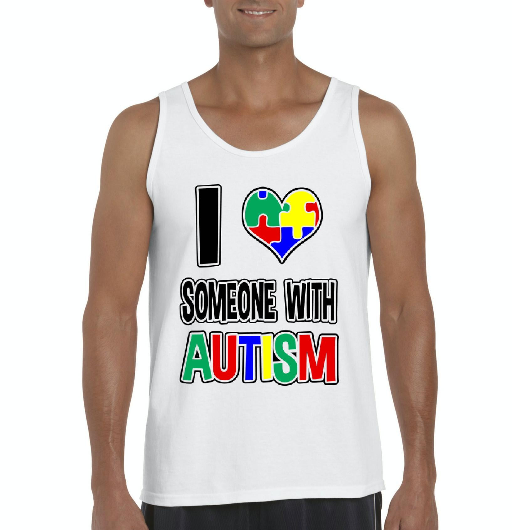 Artix - Men's Tank Top for Men - I Love Someone With Autism - Walmart.com