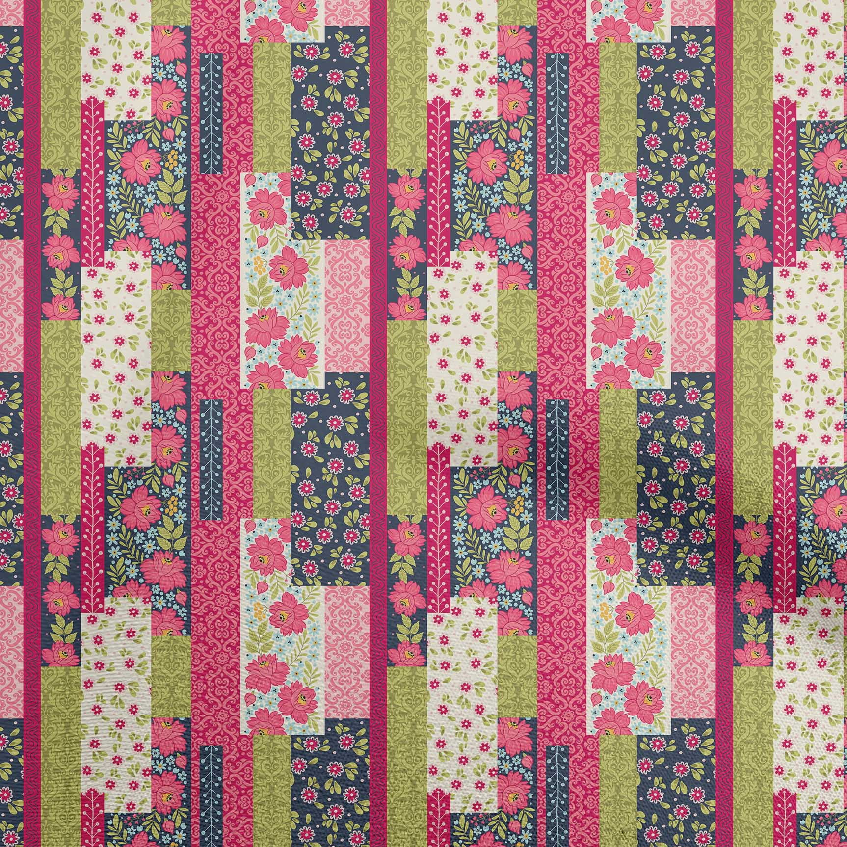 oneOone Silk Tabby Crimson Red Fabric Floral Sewing Craft Projects ...