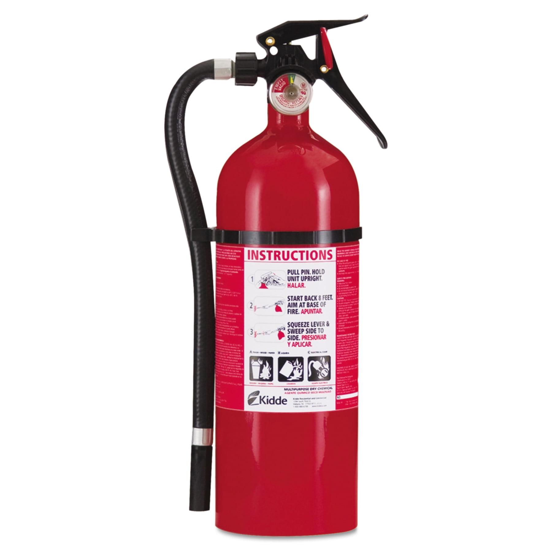 Kidde Service Lite Multi-Purpose Dry Chemical Fire Extinguisher, 5lb, 3 ... Kidde Service Lite Multi-Purpose Dry Chemical Fire Extinguisher, 5lb, 3 ...