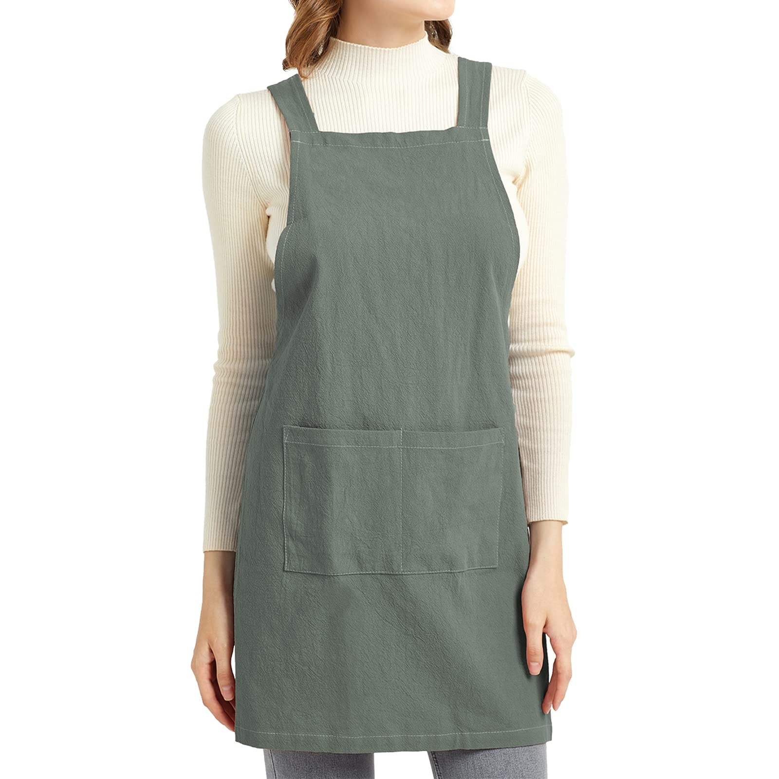 Click here for Elezay Aprons For Women With Pockets Plus Size Com... prices