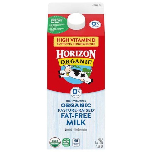 Horizon Organic Pasture Raised Fat Free Milk, 64 Ounce -- 6 per Case ...
