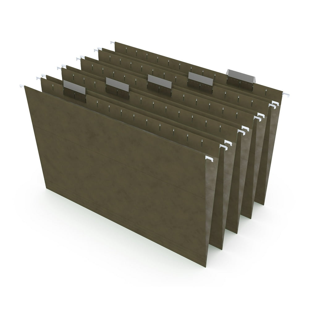 MyOfficeInnovations Hanging File Folders 5 Tab Legal Size Standard ...