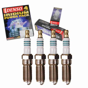4 pc DENSO 5749 Iridium Racing Spark Plugs for IKH01-24 Ignition Wire ...