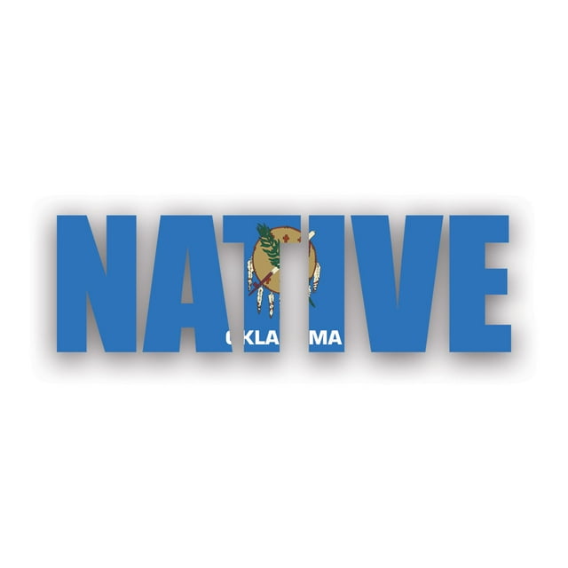 Oklahoma Native Sticker Decal - Self Adhesive Vinyl - Weatherproof ...