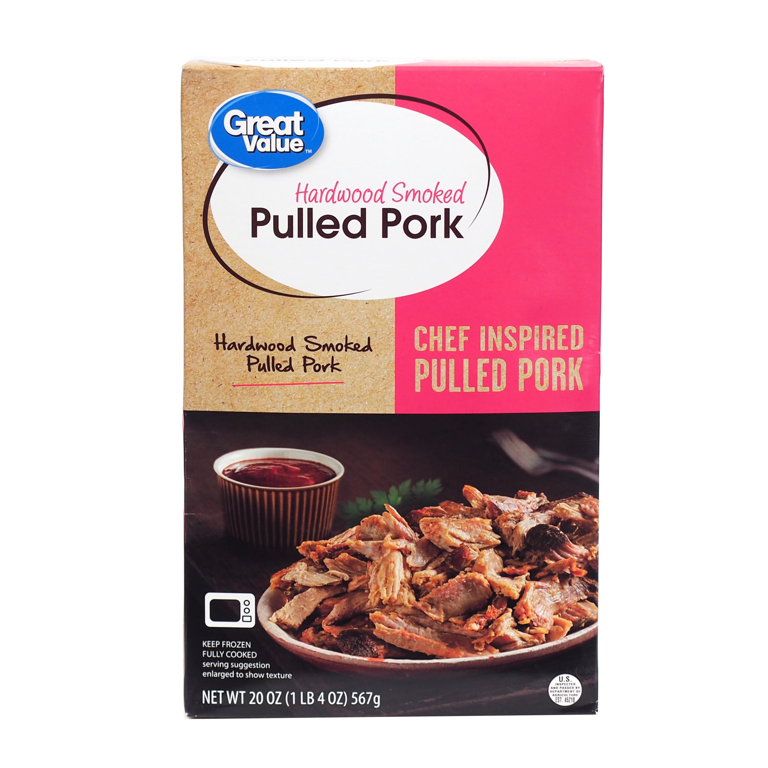 Great Value Hardwood Smoked Pulled Pork, 20 oz – BrickSeek