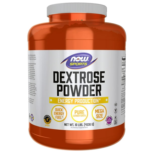 Dextrosa en polvo NOW Sports Nutrition, producción energética de 4,54 ...