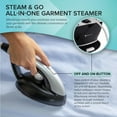 Steam and Go All-in-One Garment Steamer & Iron Combo, Stand Clothes ...