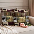 Boho Bear Deer Outdoor Waterproof Throw Pillow Covers Set of 2, 20"x20 ...