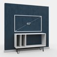 Ada Home Décor 1 Tier Open Shelf TV Stand for TVs up to 43", White Oak ...