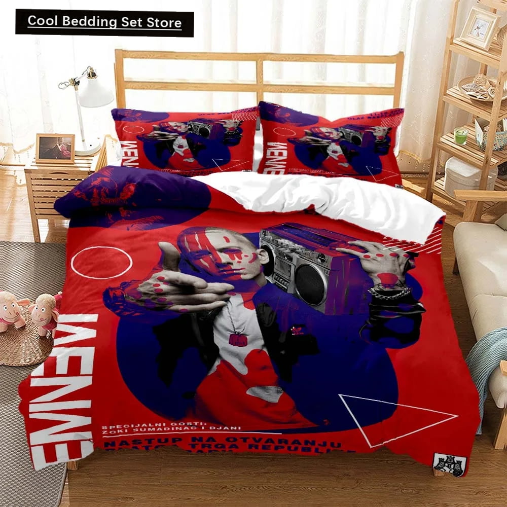 Click here for Yingd Bed Sheets Hip Hop Eminem Bedding Set Twin D... prices