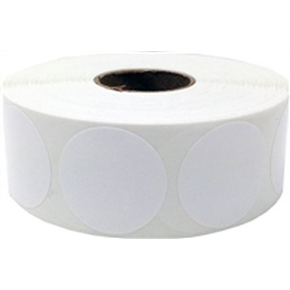White Circle Dot Stickers | 1" Inch Round | 500 Pack - Walmart.com ...