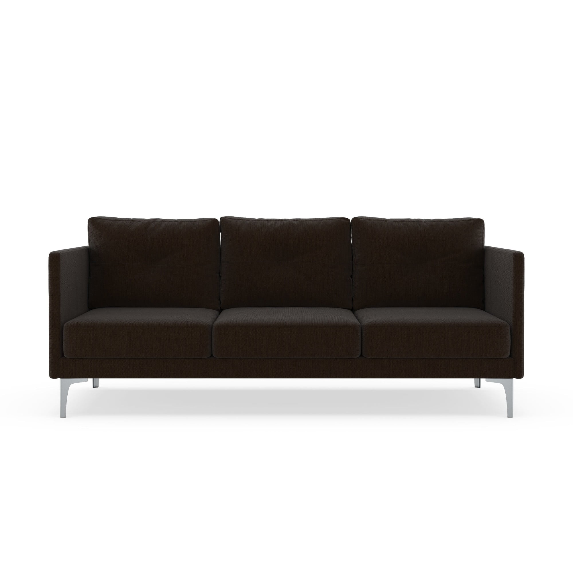 Tate Sofa Satin Weave - Espresso - Walmart.com