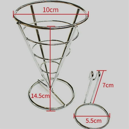 Chip Stand Holder French Fries Rack Cone Basket Restaurant Basket Snack ...