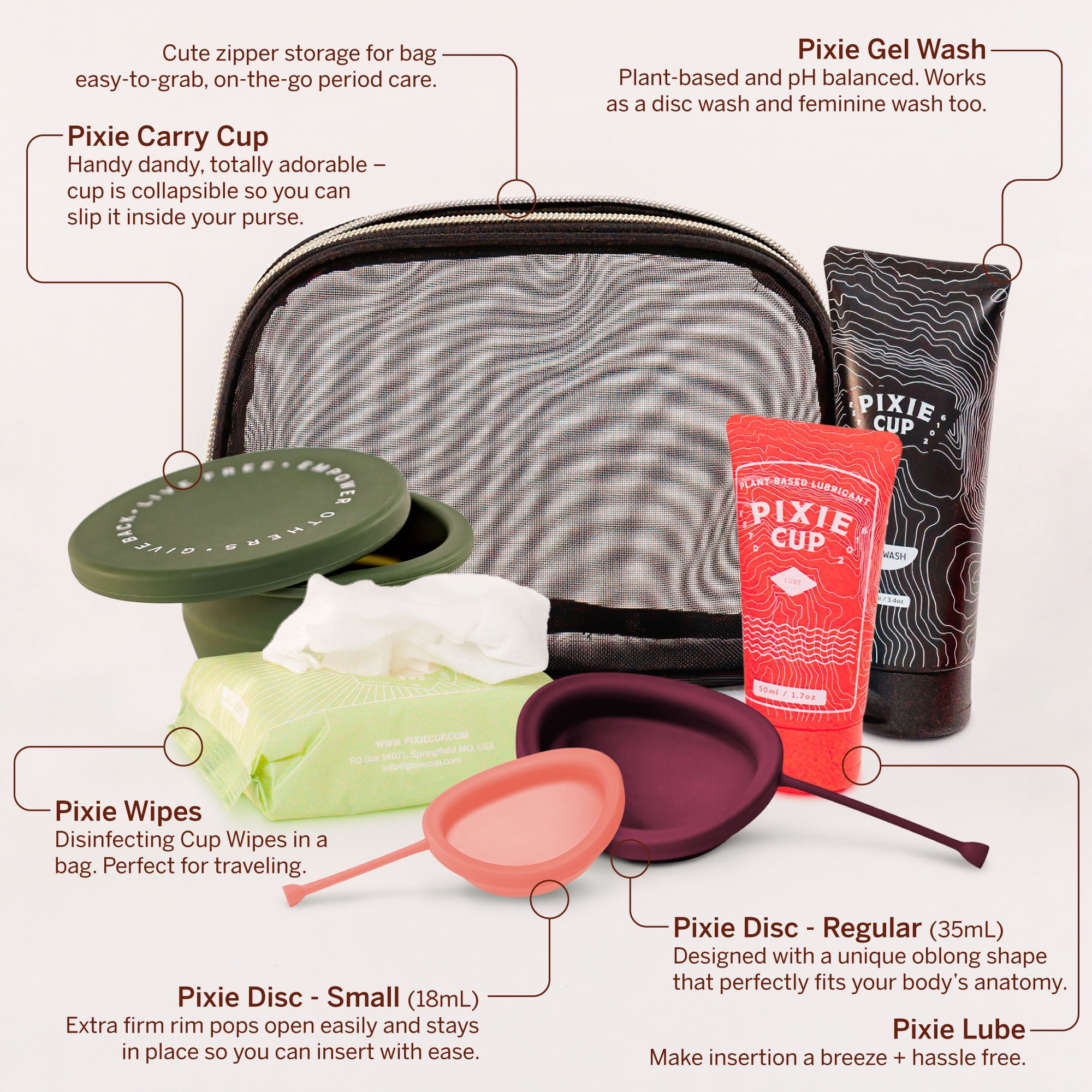 Pixie Menstrual Disc Kit - Small & Large Discs, Australia | Ubuy