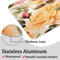 ADECORIVY Pink Yellow Rose Peony License Plate, Aluminum Decorative ...