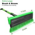 SEAAES 56 Inch Truck Snow Brush Scraper Long Handle, Heavy Duty ...