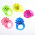 LED Light Up Jelly Rubber Rings Pack of 18 Squishy rings for parties ...