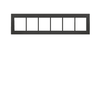 "Black & White 36"" x 12"" Double Pane Transom Window with Grids, Low-E ...