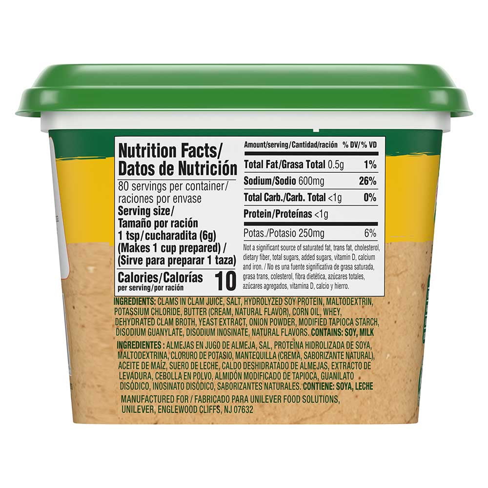 Buy Knorr Ultimate Gluten Free Clam Bouillon Base, 1 Pound -- 6 per ...