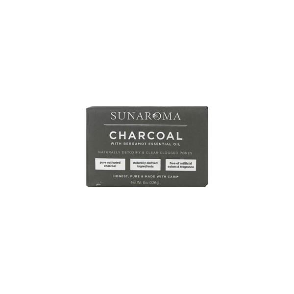Sunaroma Charcoal With Bergamot Essential Oil Soap 8 Oz - Walmart.com ...