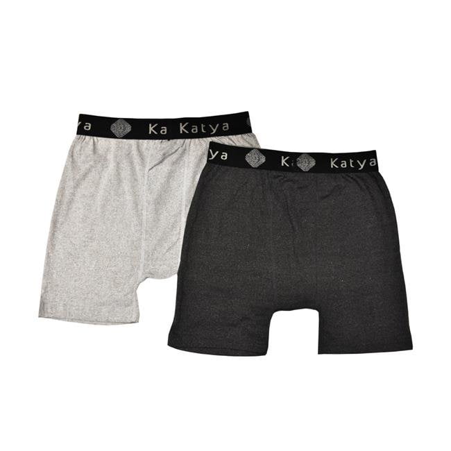 Mens Boxer Brief, Light Grey & Charcoal Grey - Size 30-32 - 72 Per Pack ...