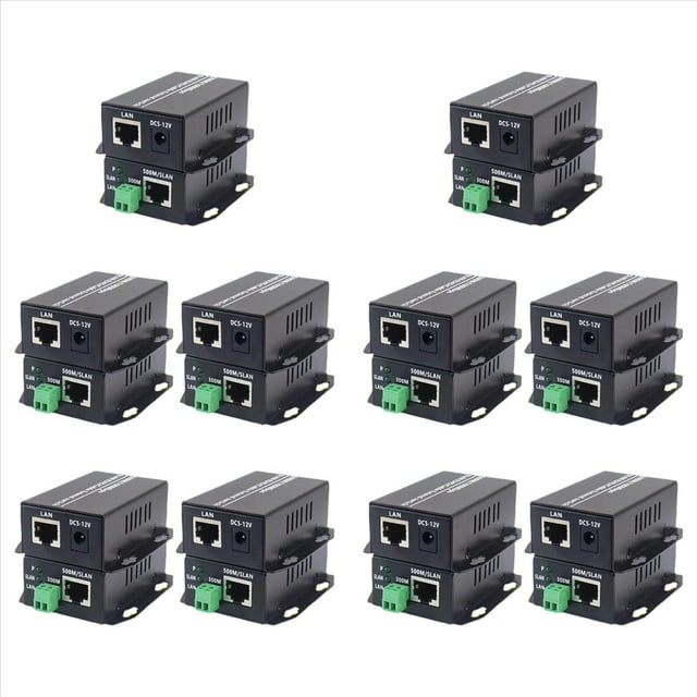 20X Ethernet over Twisted Pair Converter -Ethernet Extender over ...
