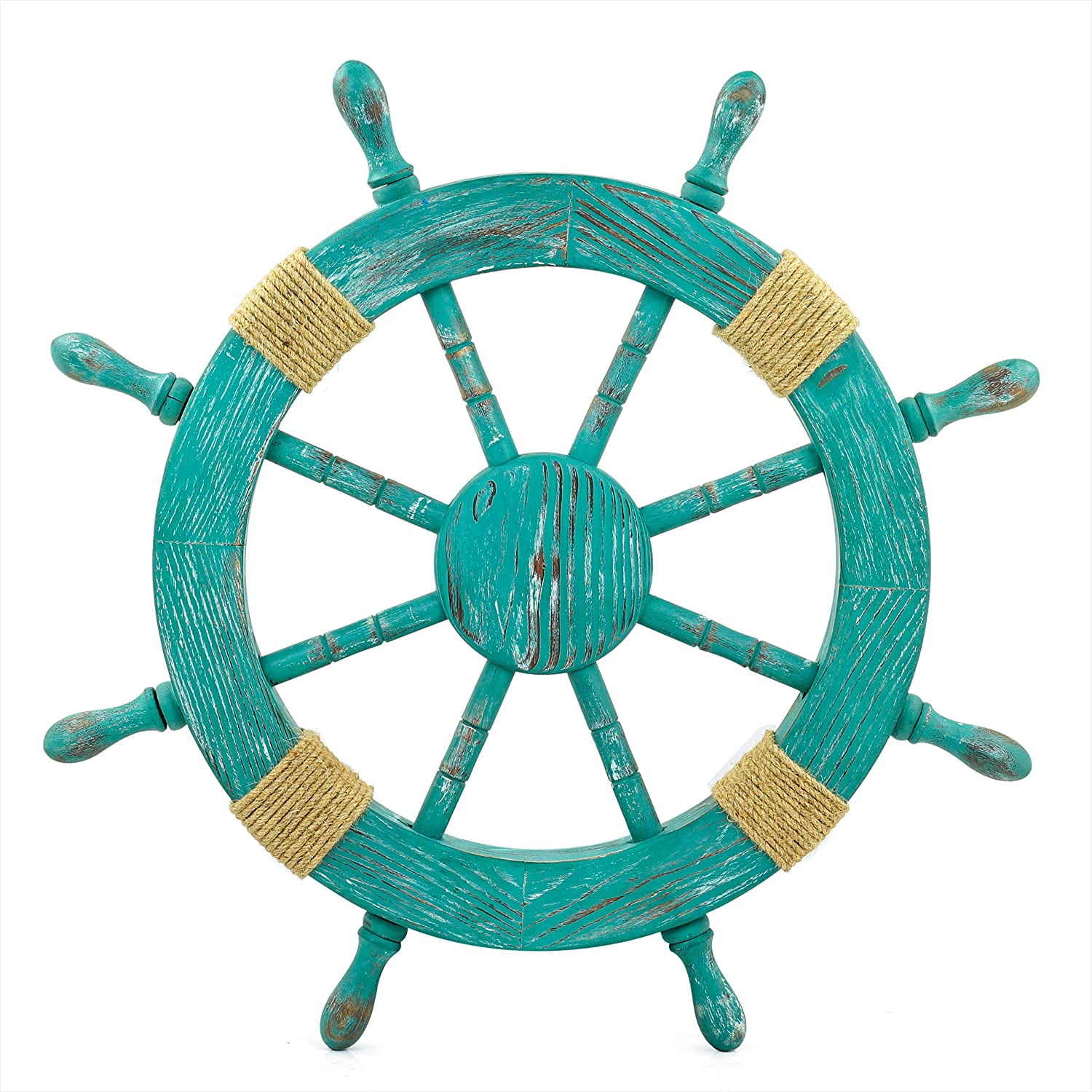 Ship Wheel Antique Finish (Cane Green) - 18 Inches - Walmart.com