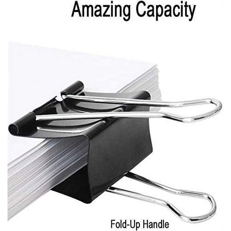 IEMIEBSHA Extra Large Binder Clips Black 24 Count 24 Pack