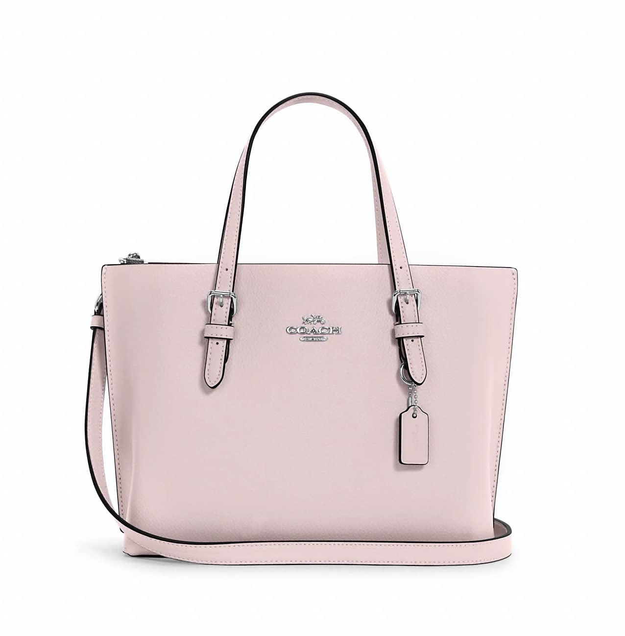 Coach Leather Mollie Tote 25, Ice Pink - Walmart.com