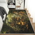 Enchanted Forest Area Rugs, Fantasy Woodland Pattern Carpet, Washable ...