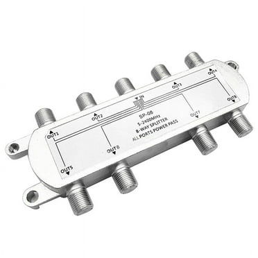 DirecTV AT&T 8 Way SWM Power Pass Through Splitter - Walmart.com