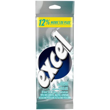 Excel Sugar Free Gum Polar Ice, 3-Pack, 18 pieces each {Imported from ...