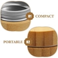 Lid Aluminum Cosmetic Jar 15g Travel Cream Container Refillable Sample ...