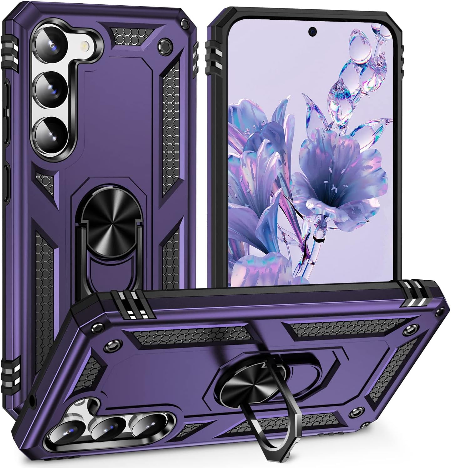 for S23 Plus Case S23 Plus Phone Case, Built-in 360° Rotate Ring ...